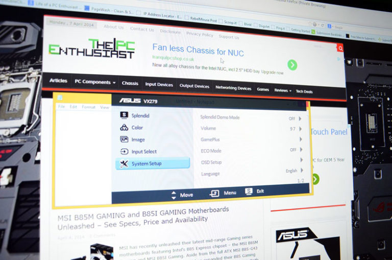 Asus VX279 Review - A Nice 27-Inch IPS Monitor with Thin Bezel