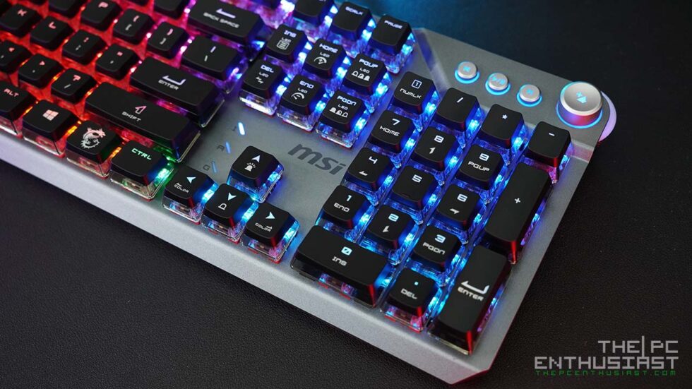 MSI Vigor GK71 Sonic (Red Switches) Mechanical Keyboard Review ...