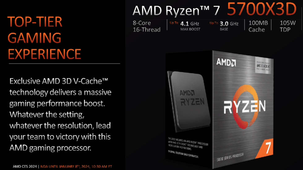 AMD Ryzen 7 5700X3D Zen 3 CPU Released, Together with 3 New CPUs ...