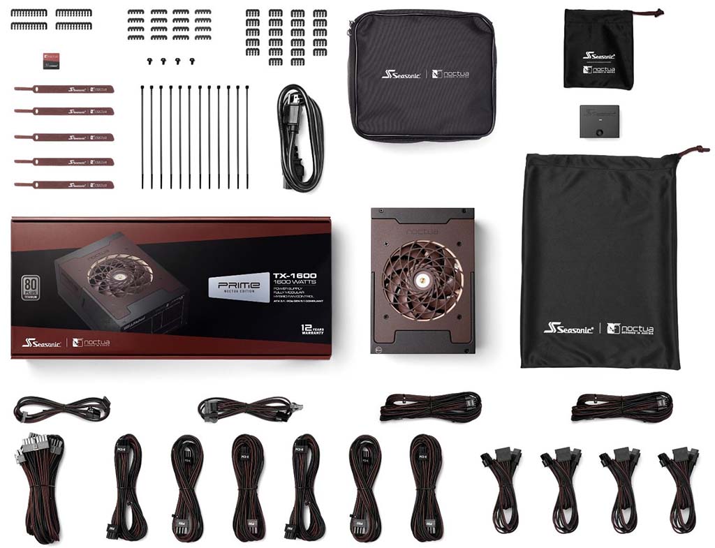 Seasonic PRIME TX-1600 Noctua Edition 1600W 80 Plus Titanium ATX 3.1 ...