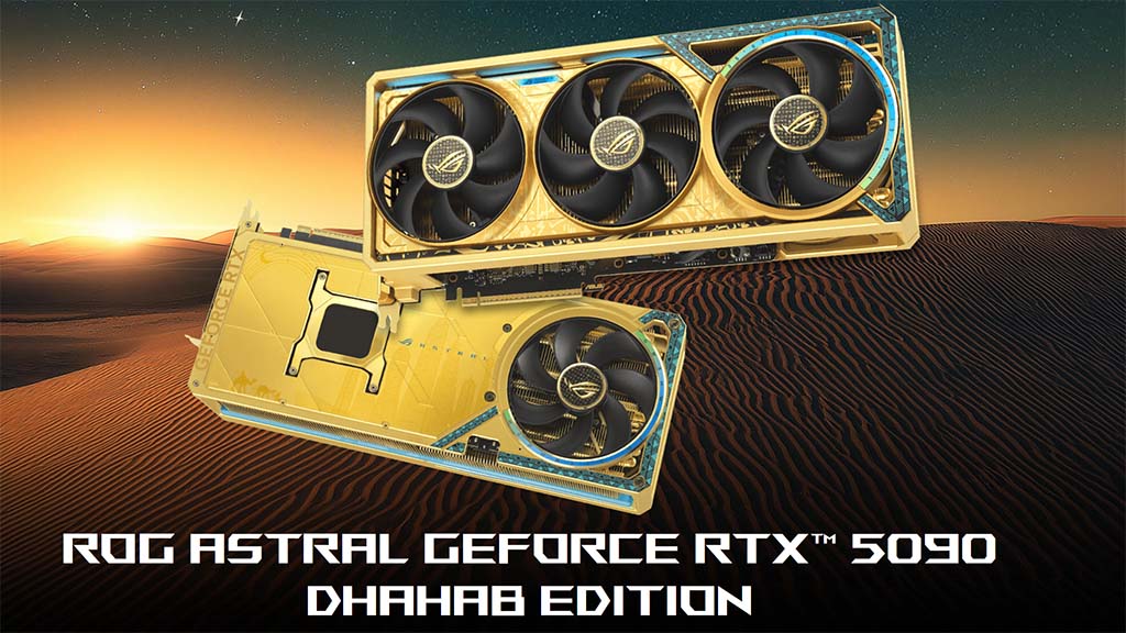 Asus Releases ROG Astral RTX 5090 Dhahab Edition - From Sands to Skies ...