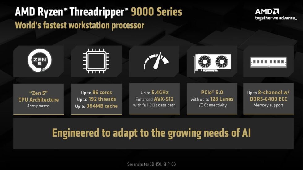 AMD Releases Ryzen Threadripper Pro 9000 WX-Series Zen 5 Workstation ...
