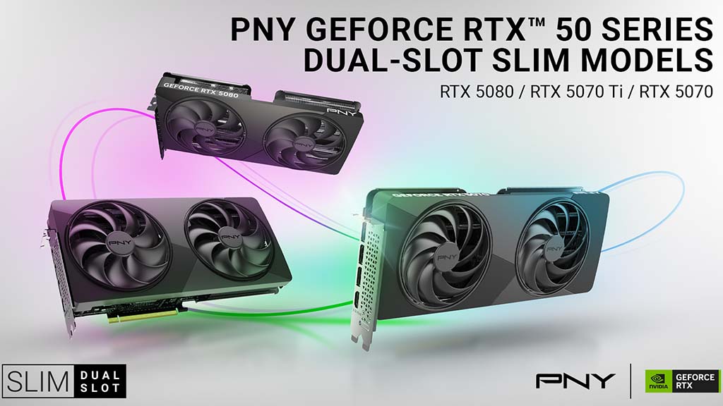 PNY GeForce RTX 50 Series Slim GPUs Announced | RTX 5080, 5070 Ti, 5070 ...