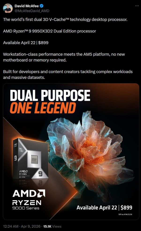 Ryzen 9 9950X3D2 Price and Release Date Confirmed | ThePCEnthusiast